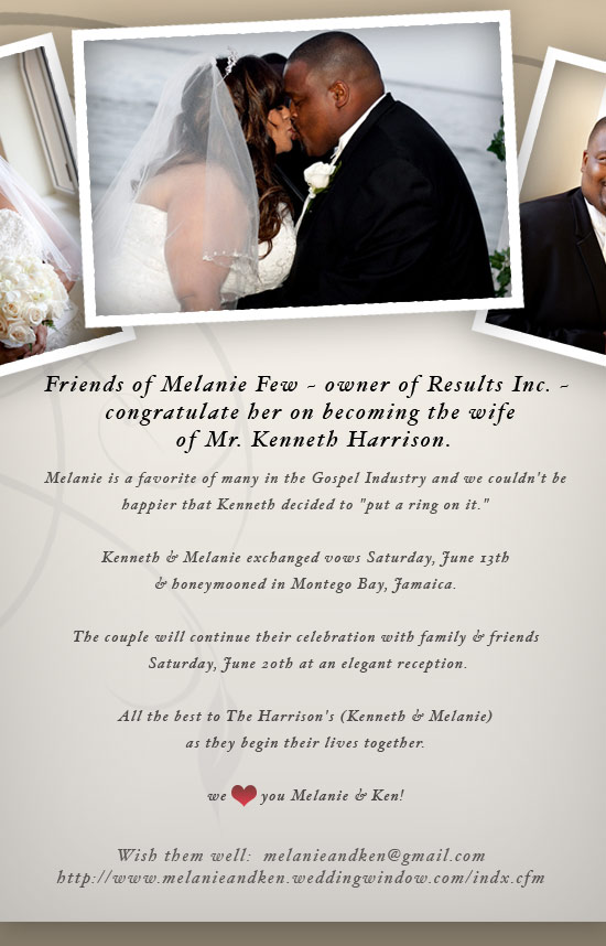 From the Friends of Melanie Few - Black Gospel Promo.com
